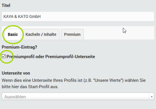 Neues Premium-Profil erstellen - CSR jobs&companies